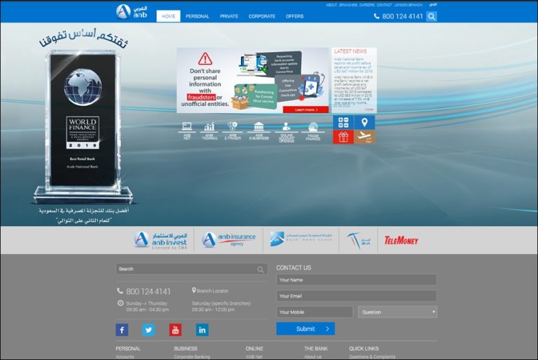 List of Arab National Bank Branches and ATMs in Riyadh | Saudi Arabia OFW